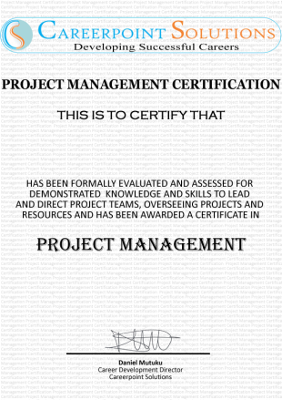 Project Management Certificate – CS Courses