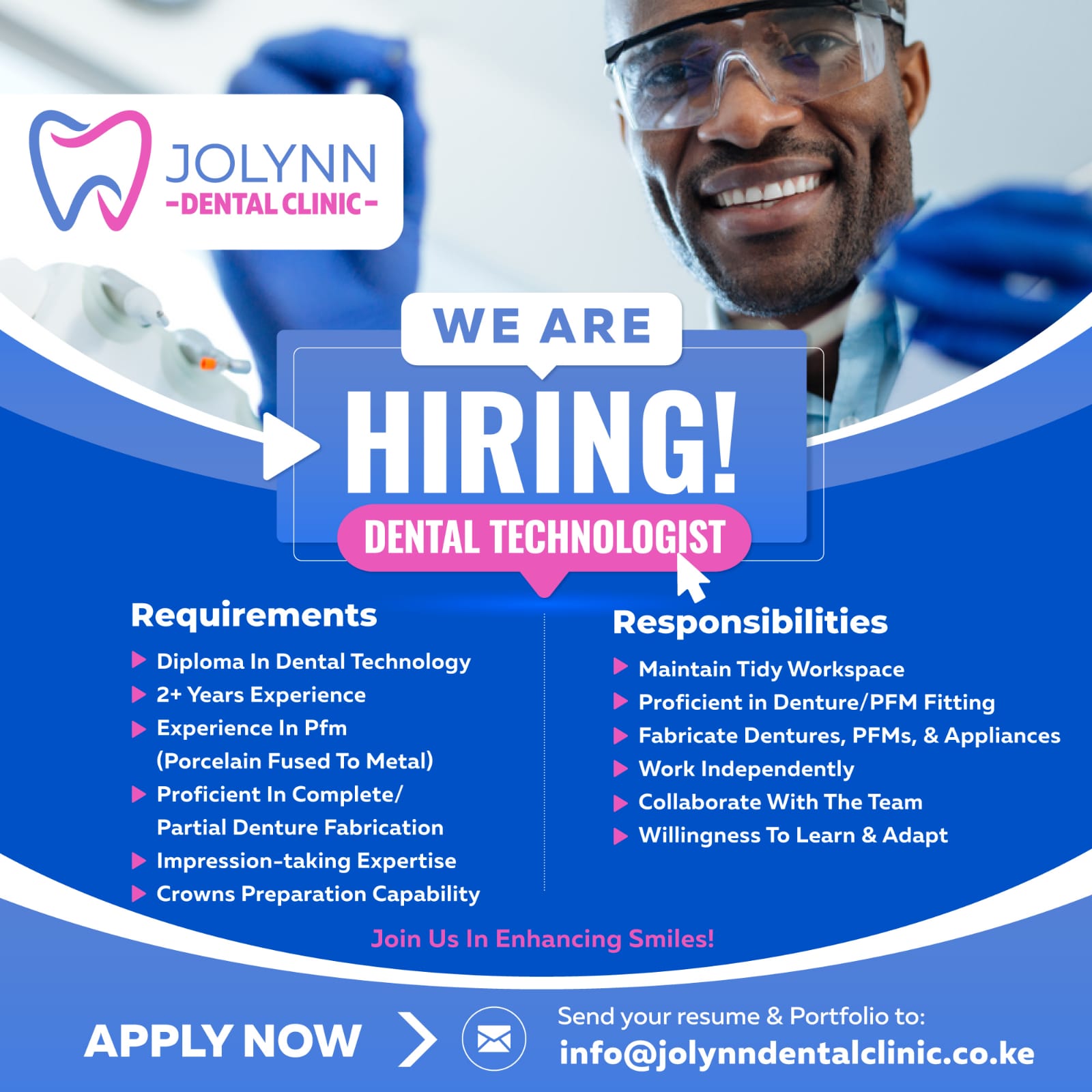 Job Opportunity for Dental Technologist December 2025